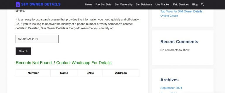 How to Check SIM Owner Details by Number in Pakistan [With Additional Tips]