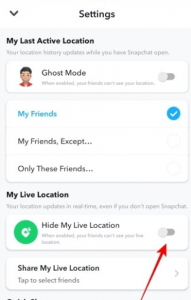 How to Share Live Location on Snapchat